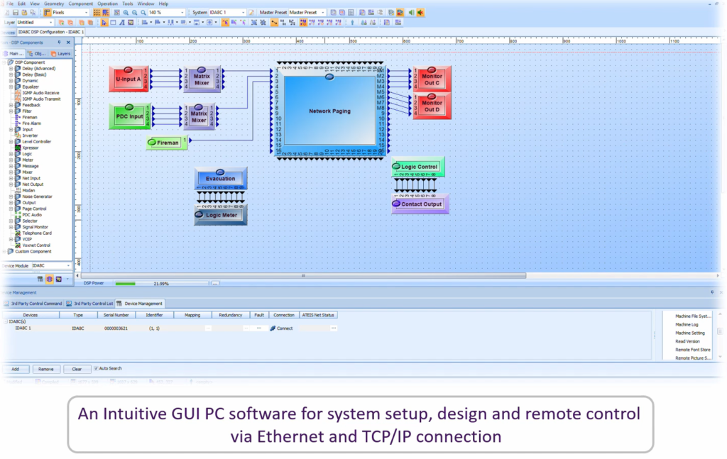 ATEÏS Studio IDA8C Control Software | PA/VA